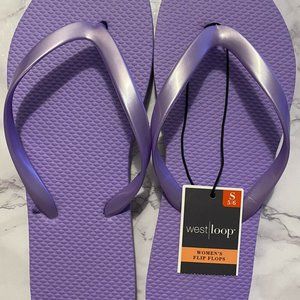 west loop | Shoes | West Loop Womens Flip Flops Thongs Purple S 56 M 78 ...